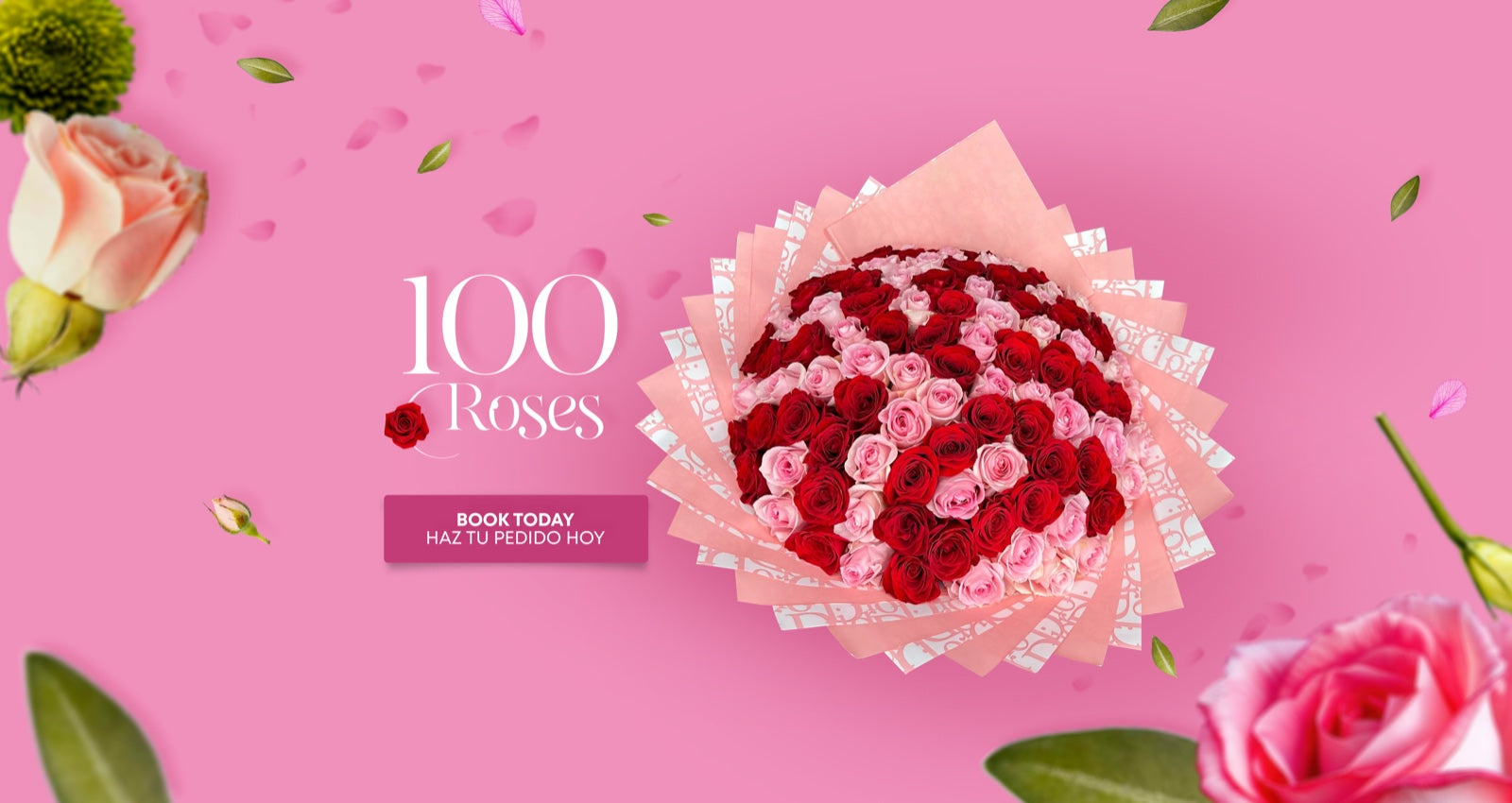 100 Roses Bouquet – Lovely Flowers