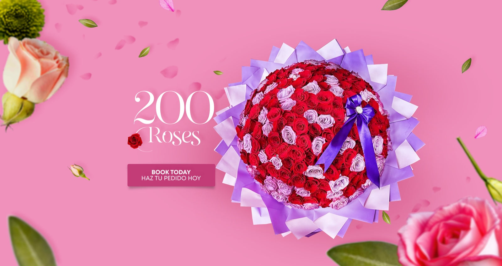 200 Roses – Lovely Flowers