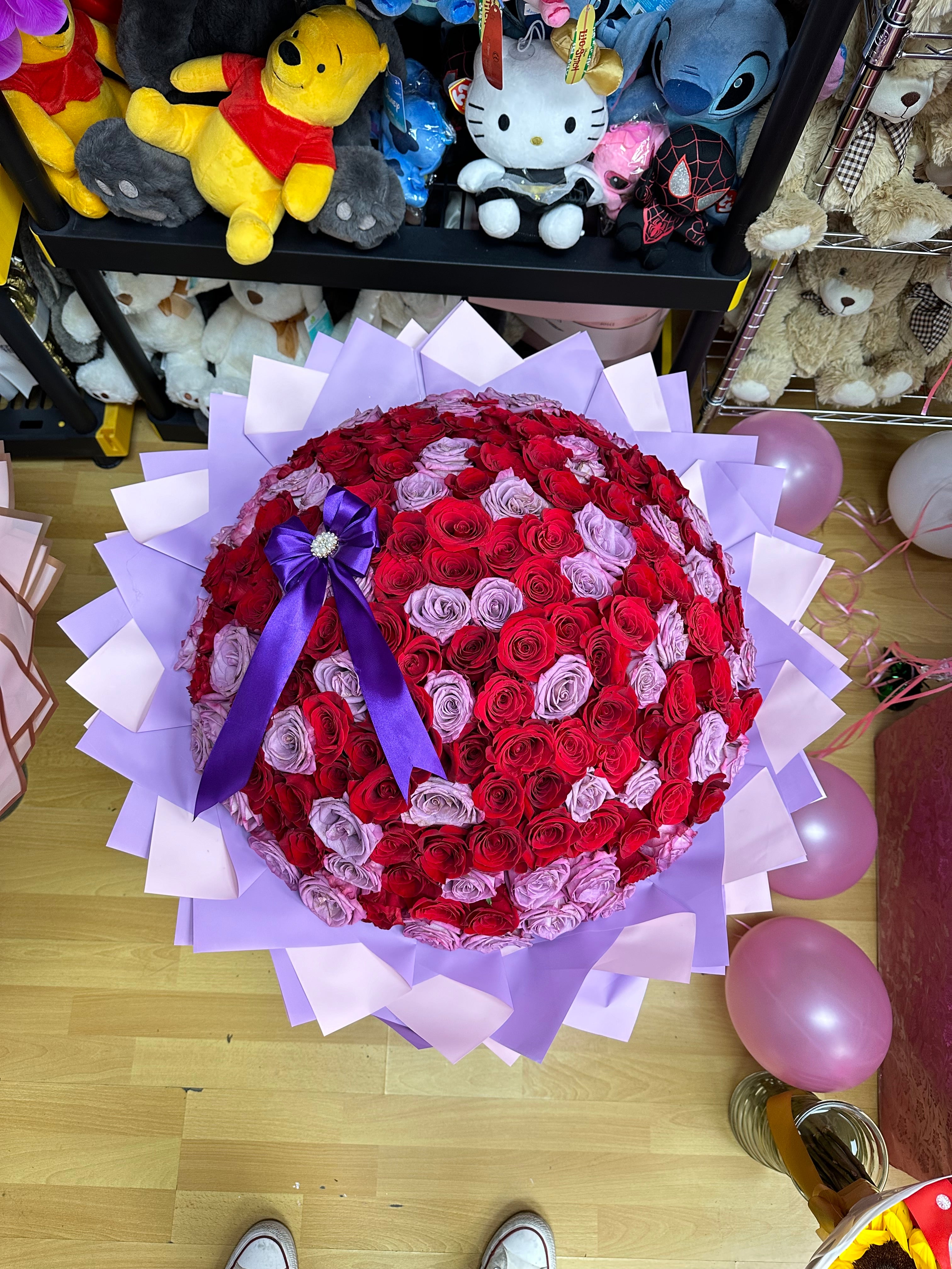 200 Roses Red and Purple – Lovely Flowers