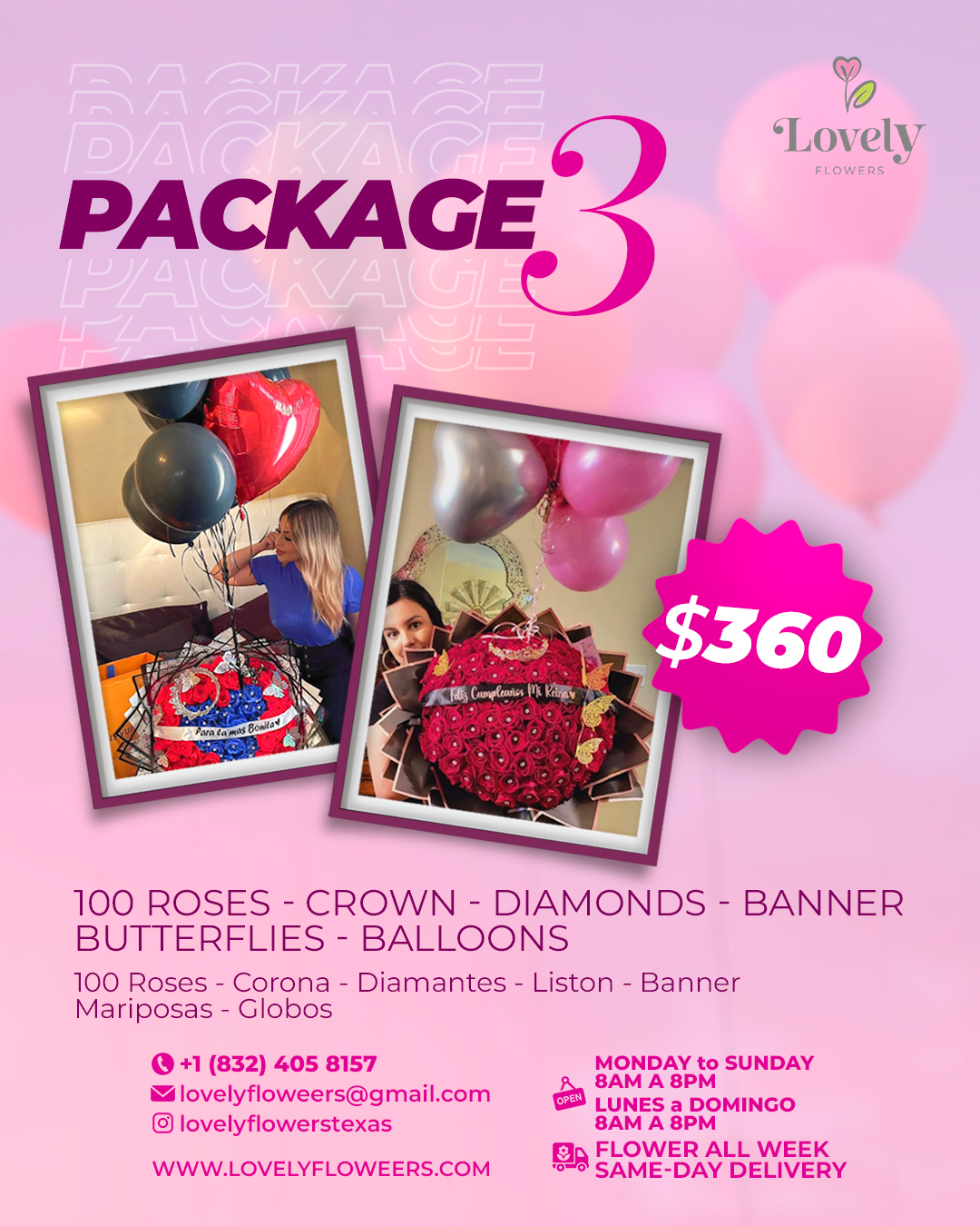 Package #3 – Lovely Flowers