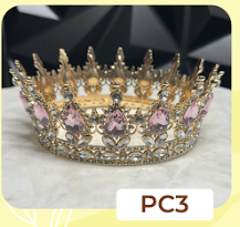 Pink Diamonds Crown – Lovely Flowers