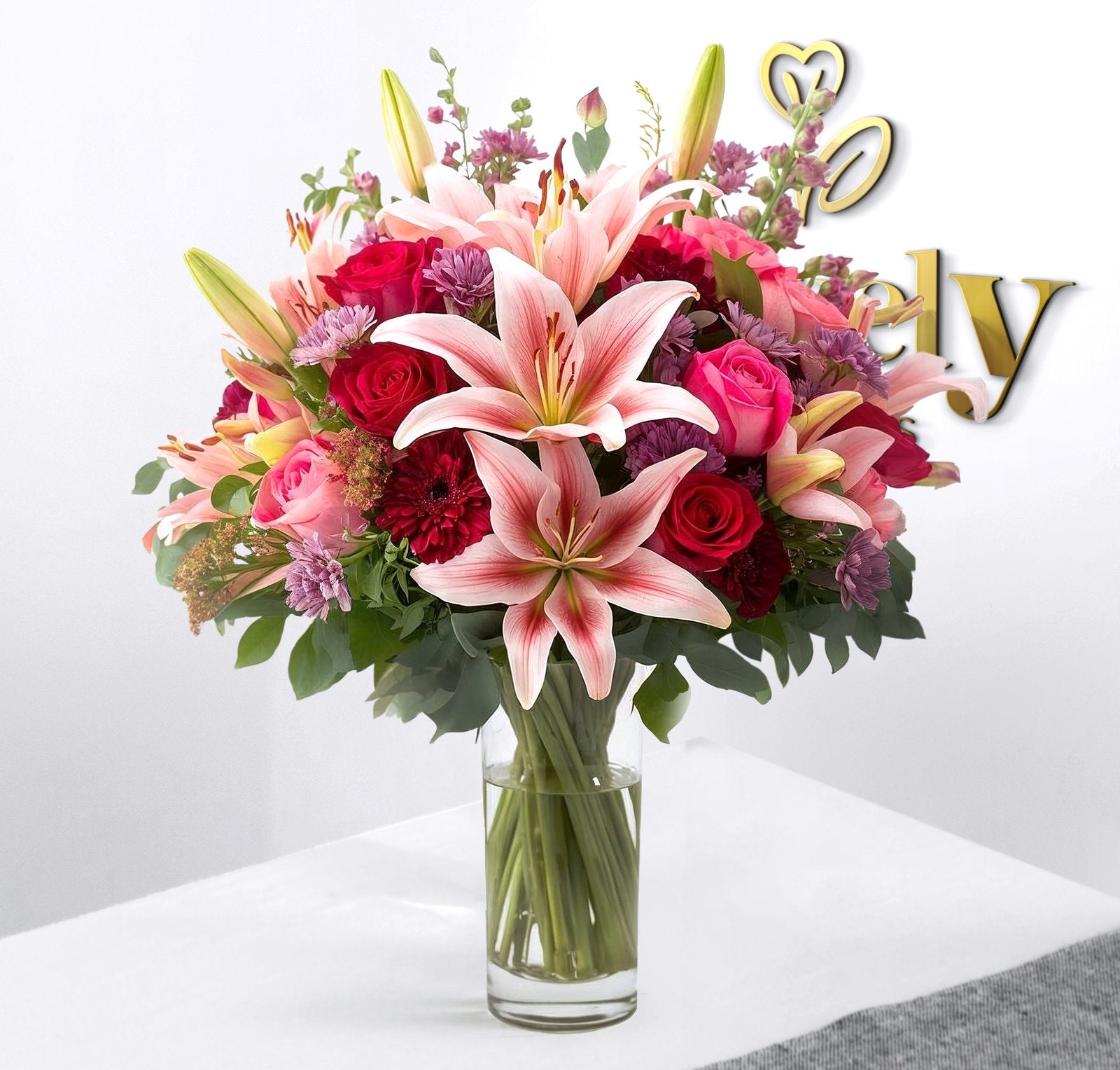 Pink Radiance Luxury Bouquet – Lovely Flowers